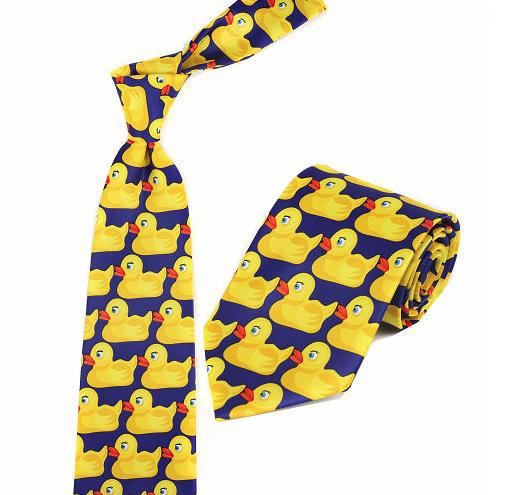 Yellow Duck Fun Tie – Barney-Inspired Formal Fashion – Mens Tudoholic